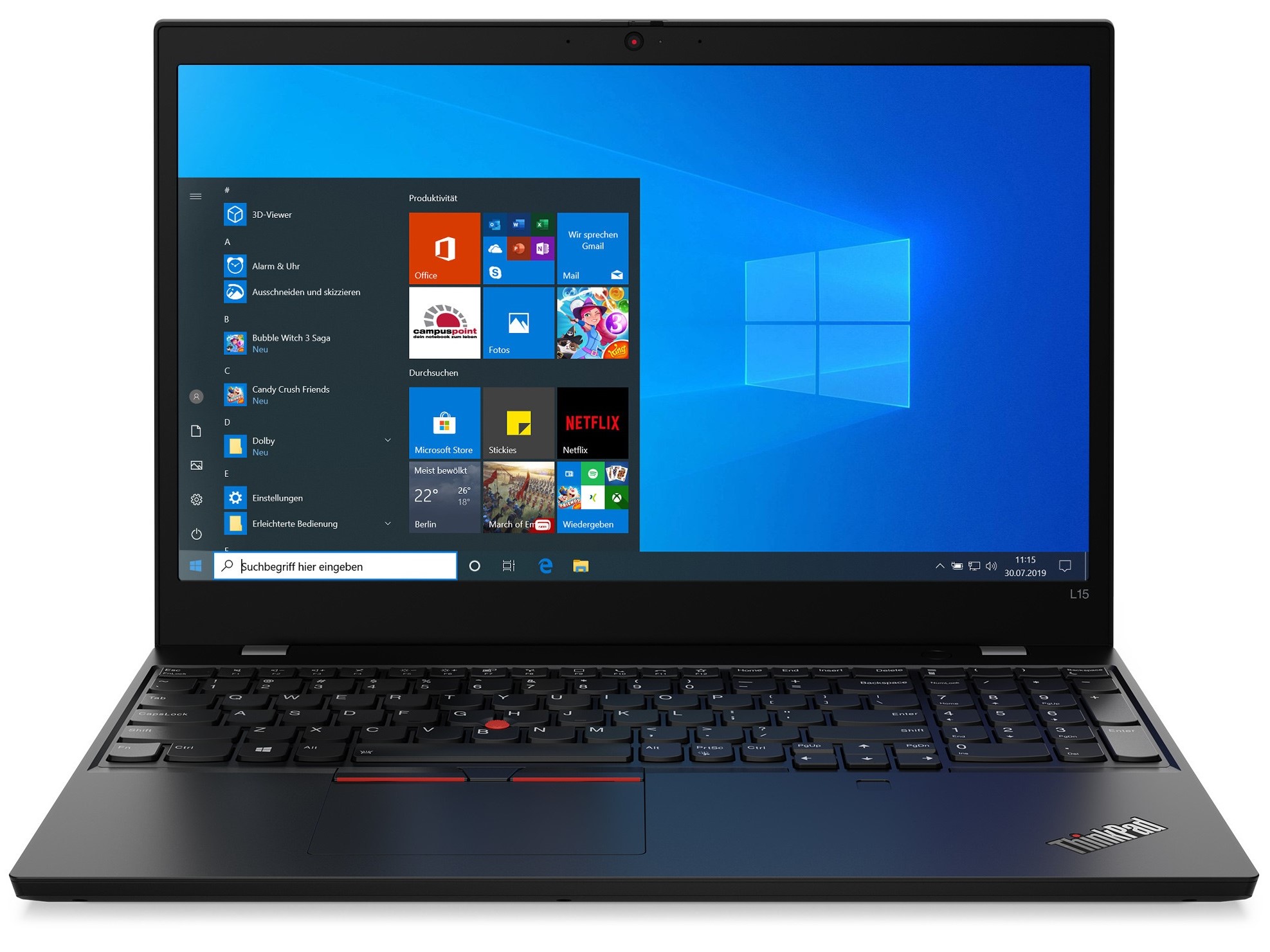 ThinkPad L15 Gen 2 -2021- AMD Ryzen 3 5450U 12GB 256GB SSD 15 inch FHD